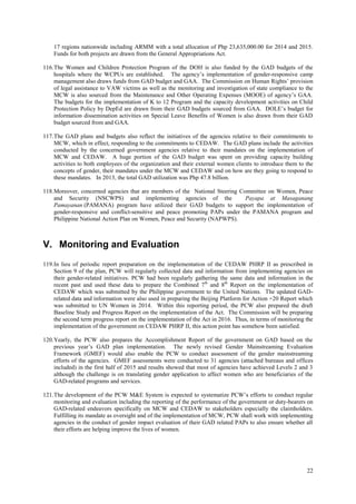 CEDAW Accomplishment Report | PDF