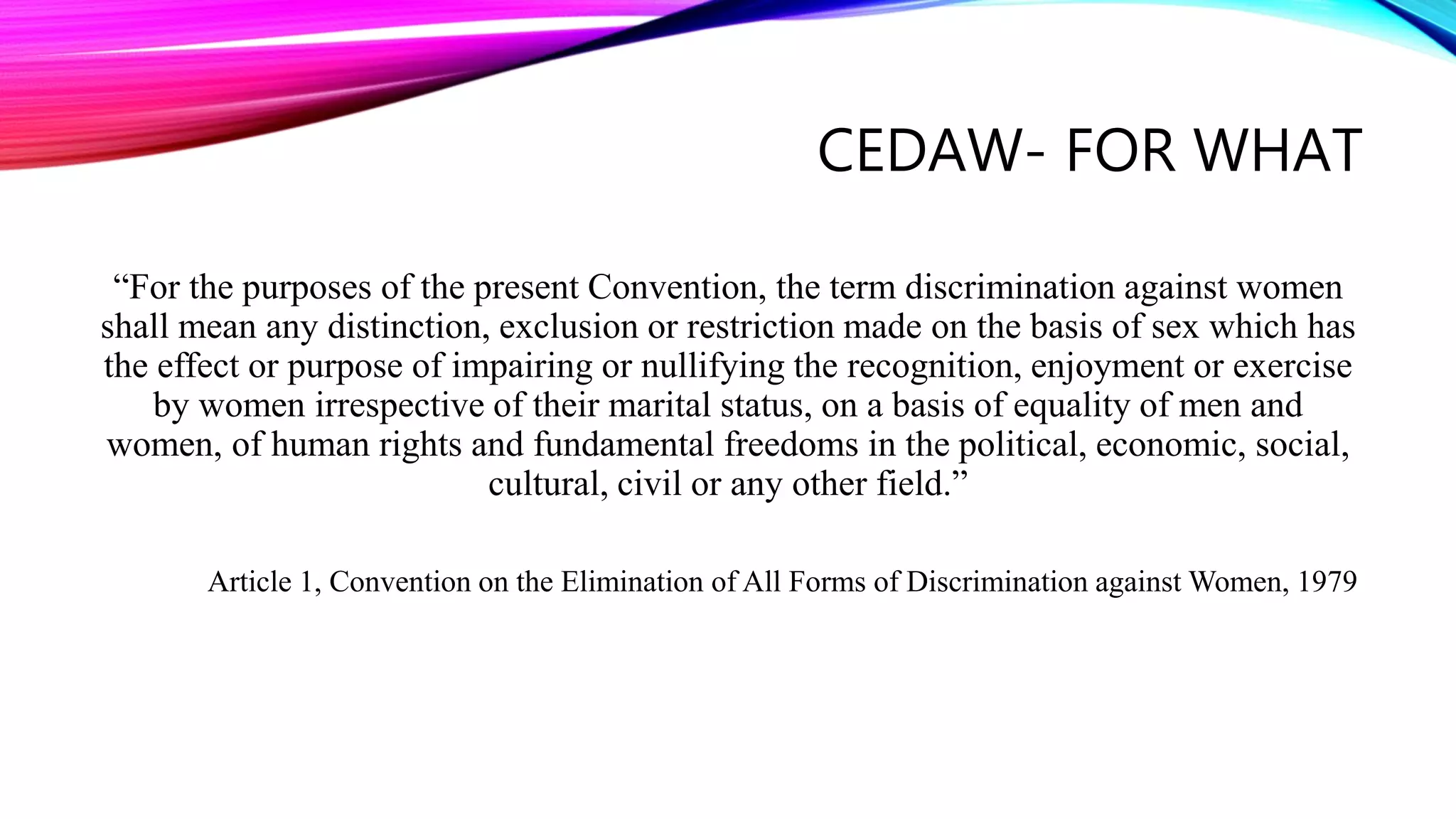 CEDAW Implementation in Sri Lanka | PPTX