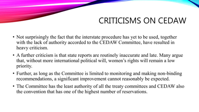 CEDAW Implementation in Sri Lanka | PPTX