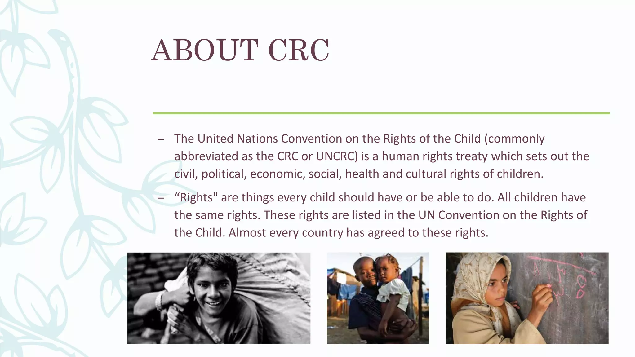 CEDAW and CRC | PPTX