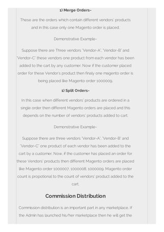 Magento Multi-Vendor Marketplace Work Flow by CedCommerce | PDF