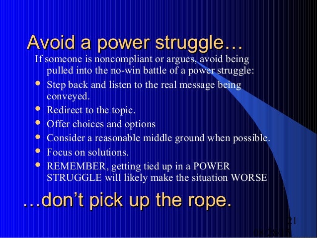 BHS_Avoiding Power Struggles