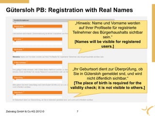 Real Name Policy in E-Participation | PPTX