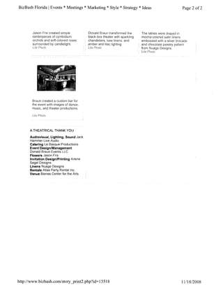 Dana Briones_Freelance Portfolio_BizBash Magazine | PDF