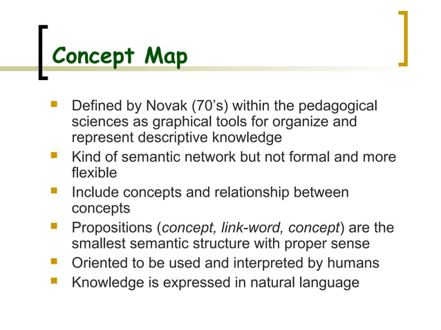 Method for ontology generation from concept maps in shallow domains | PPT