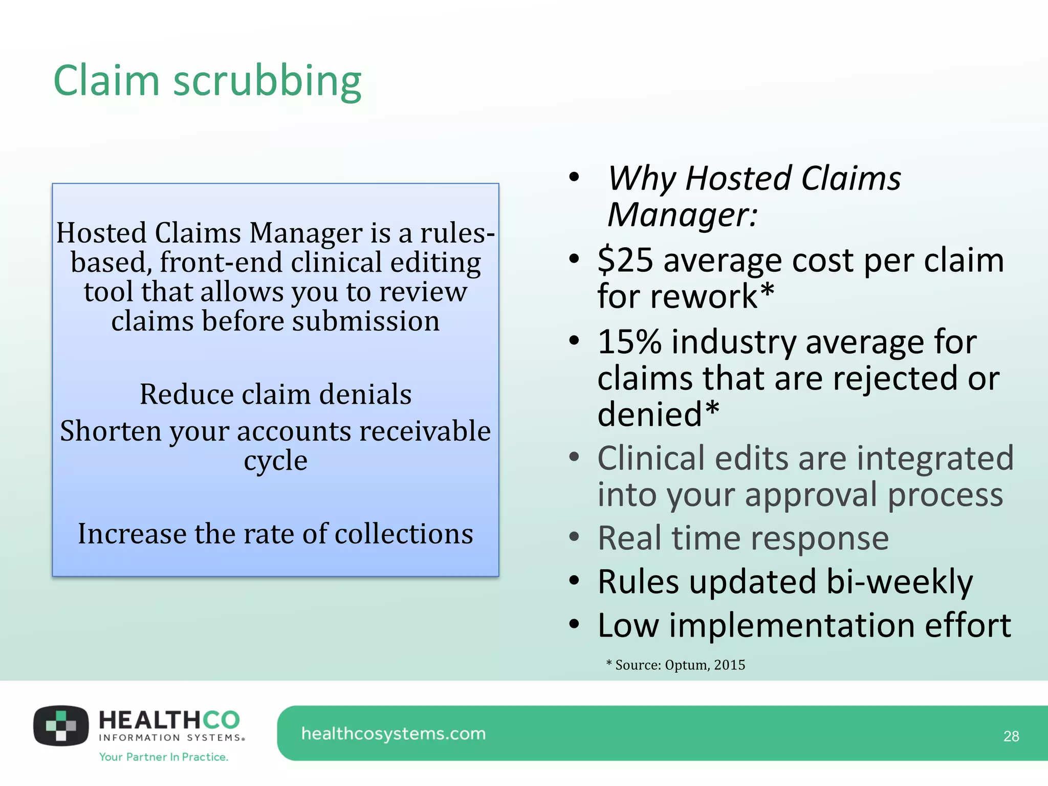 HealthCo: Centricity Clearinghouse Overview | PPT