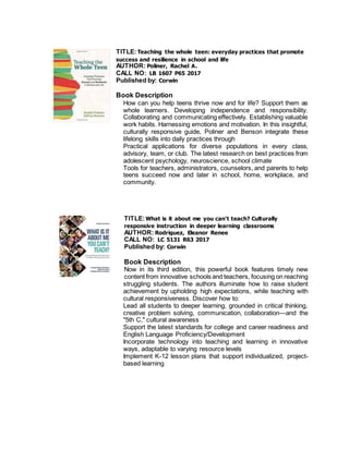 CED newly acquired books | PDF