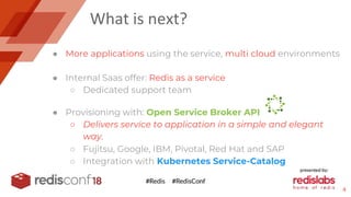 RedisConf18 - Redis Cluster Provisioning with Kubernetes Service ...