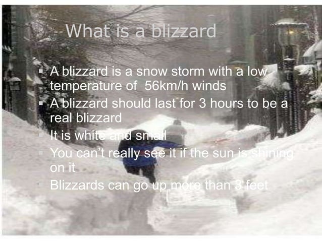 Blizzards | PPTX