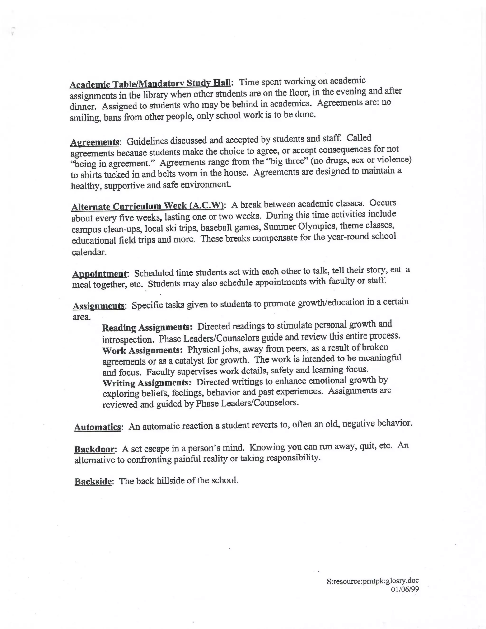 CEDU High School Glossary of Terms | PDF