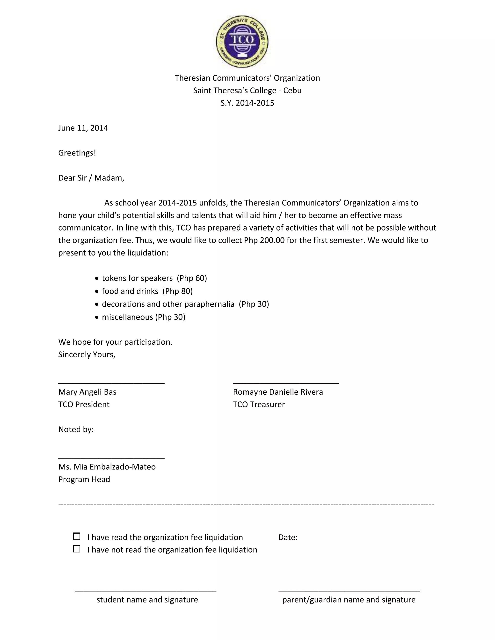 Cedula/Fee Paper | DOCX