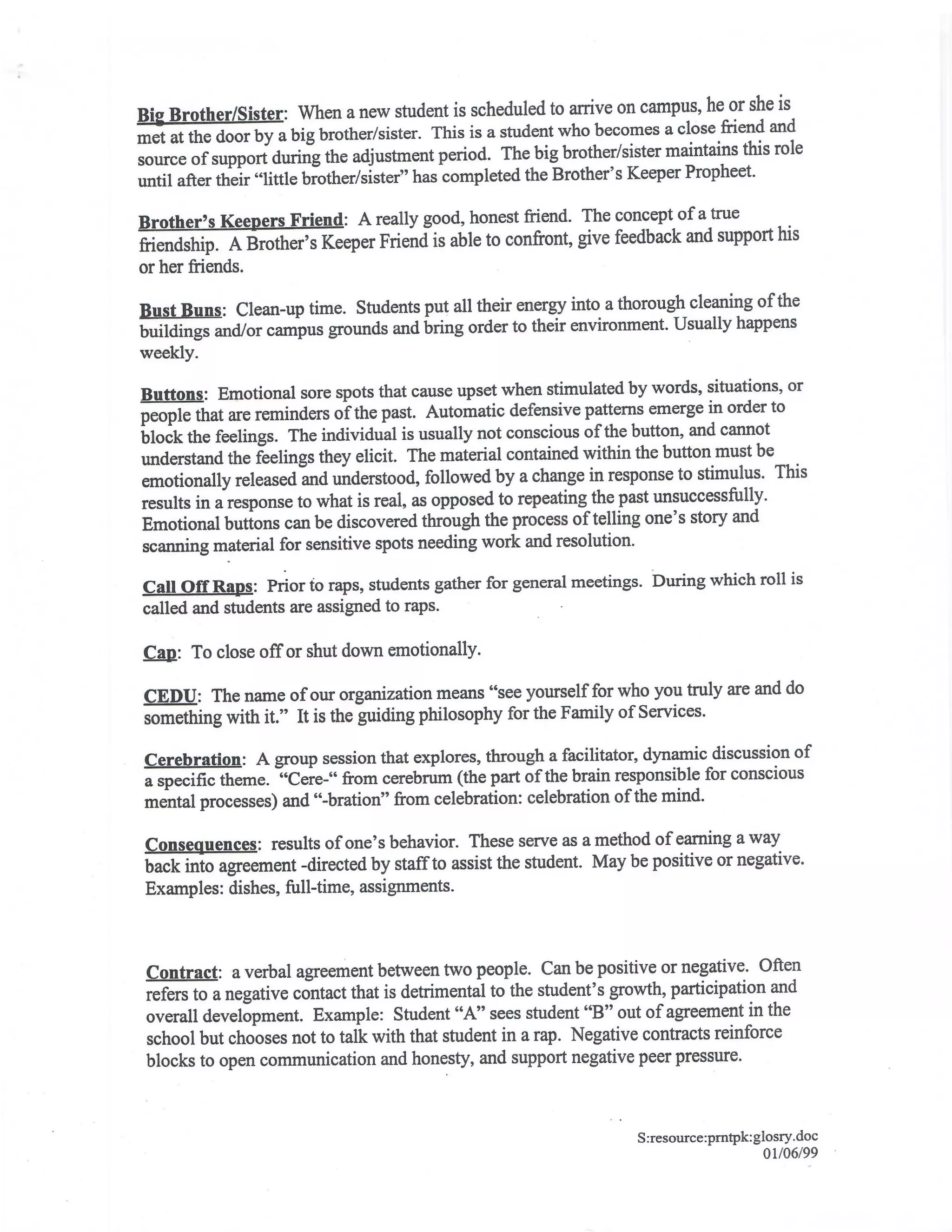 CEDU Middle School Glossary of Terms | PDF