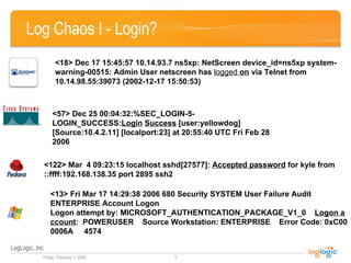 CEE Logging Standard: Today and Tomorrow | PPT