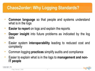 CEE Logging Standard: Today and Tomorrow | PPT