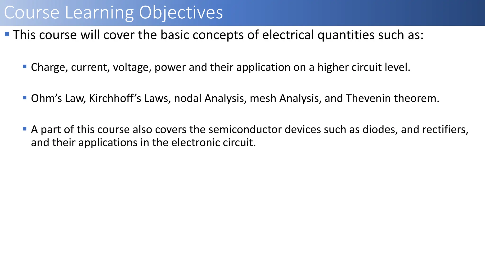 CEE103 - Lecture No 01.pdf applied electricity | PDF