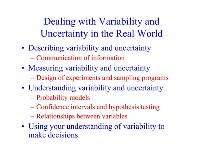 Probabilities and Statistics for Engineers 11 Lecture 1 | PDF