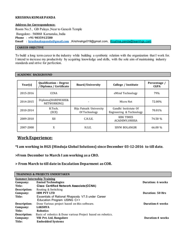 krishna resume EXP | PDF