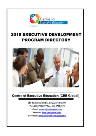 CEE 2015 Directory of Executive Development Programmes | PDF