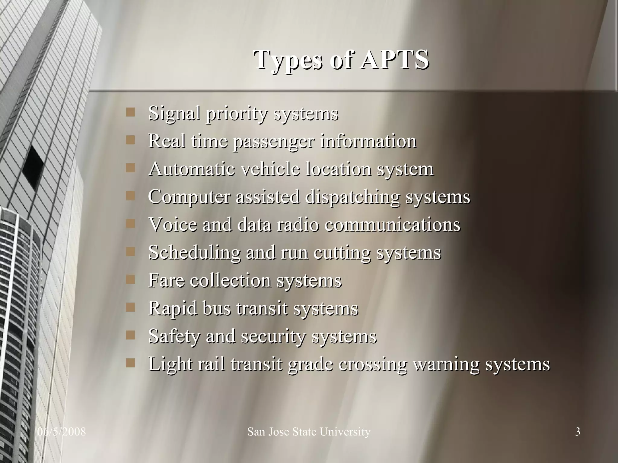 Advance Public Transportation System | PPT