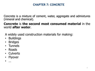Comprehensive Overview of Concrete in Engineering Materials | PDF