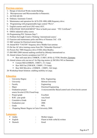 Mohamed Saad Resume | PDF | Civil Engineering Industry | Industries