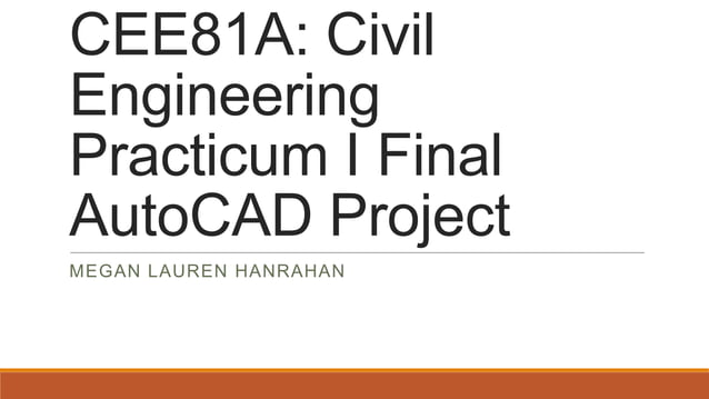 First AutoCAD Project | PPTX