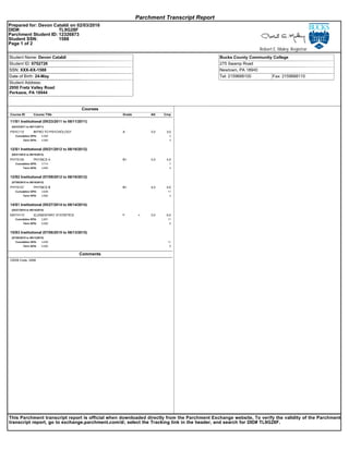BCCC completed-transcript | PDF