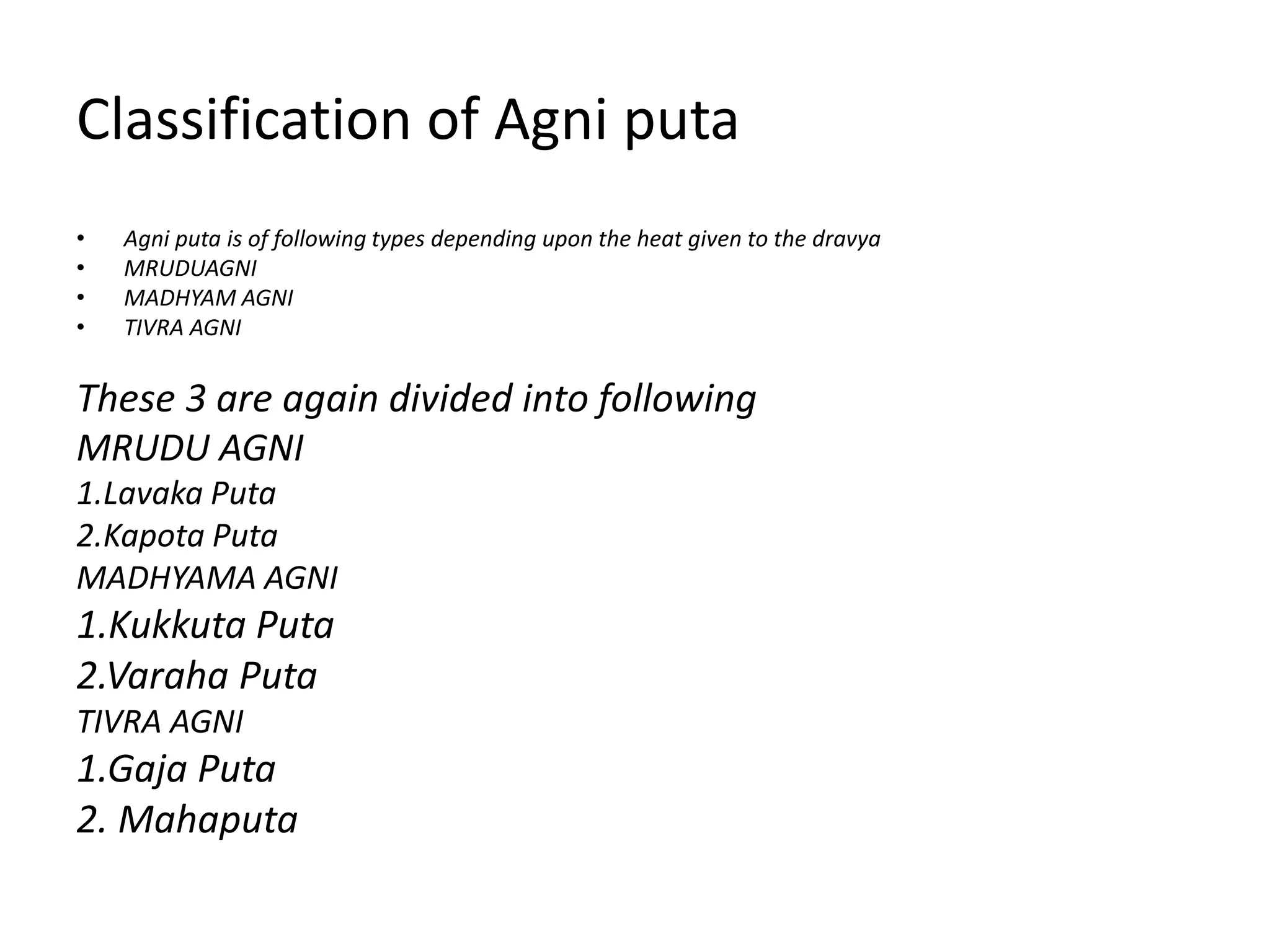 Concept of Agni in Rasa Shastra & Bhaishajya | PPTX