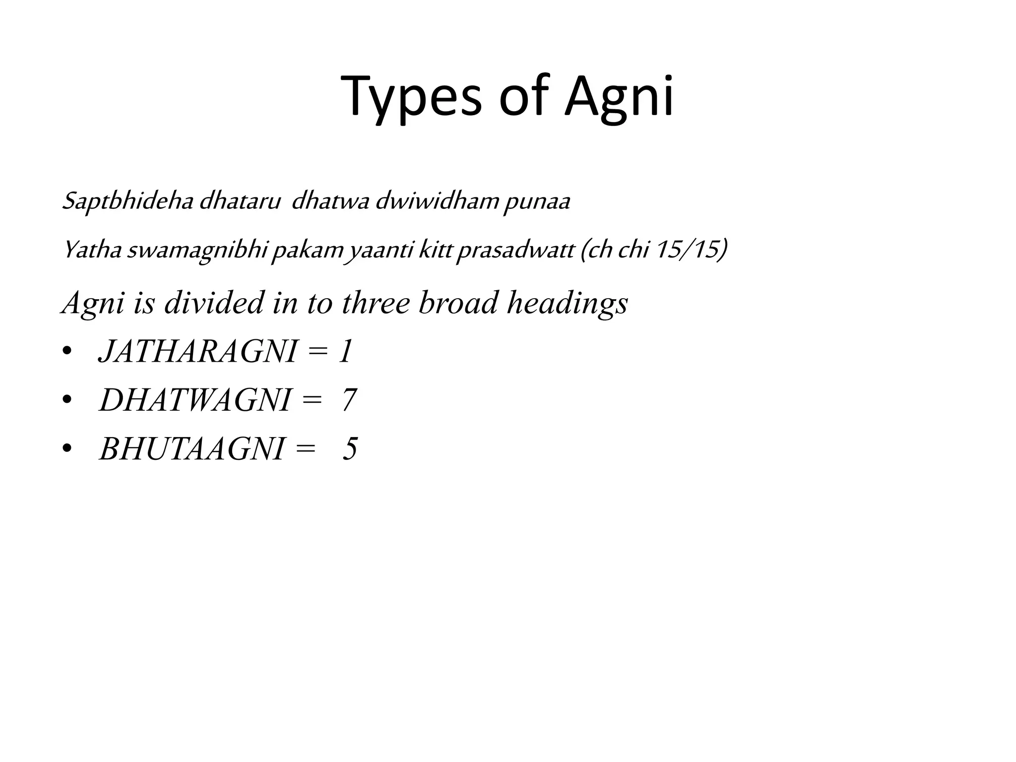 Concept of Agni in Rasa Shastra & Bhaishajya | PPTX