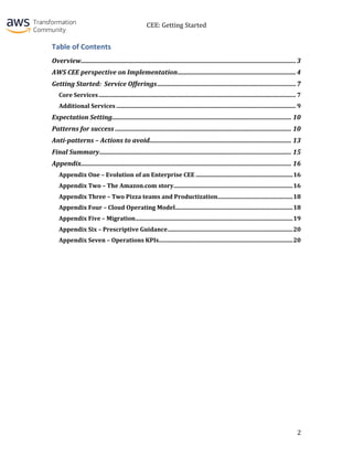 CEE CCoE Getting Started - A Practical Guide for Enterprise Companies | PDF