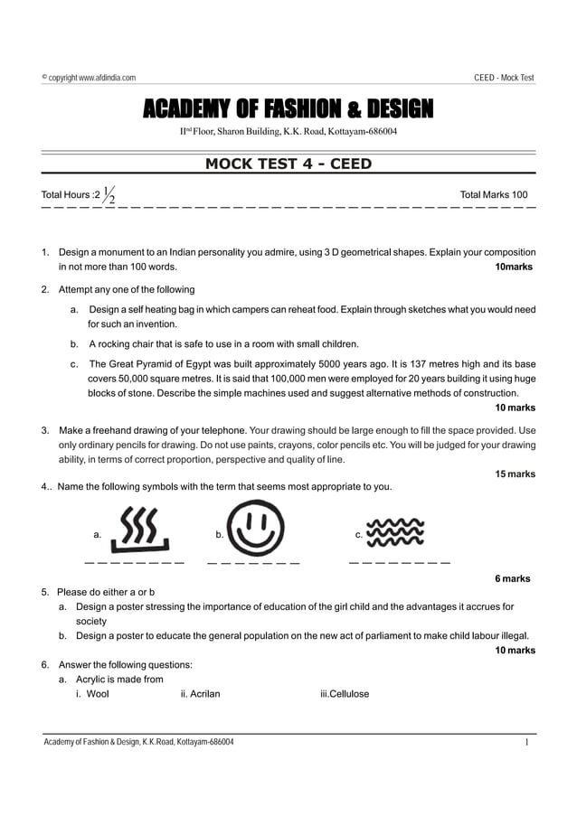 ceed-question-paper | PDF
