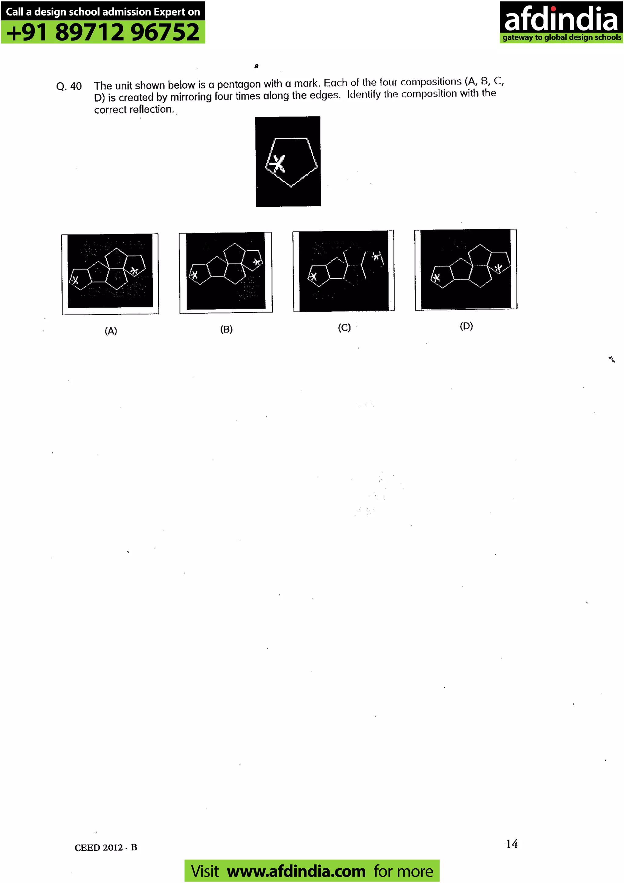 Ceed 2012 past question paper | PDF | Free Download