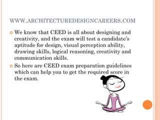 Ceed Entrance Examination Preparation | PPT