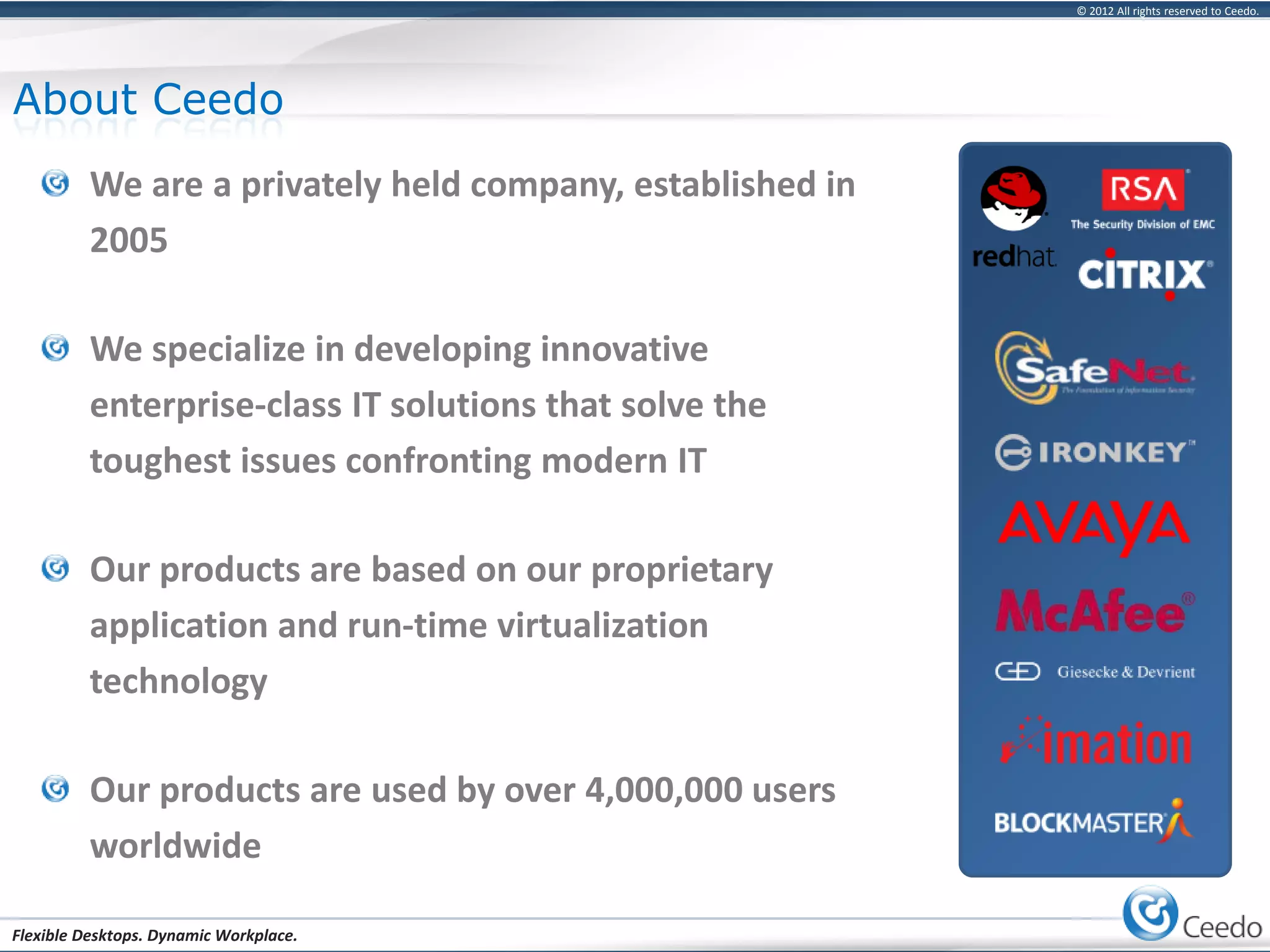 Ceedo - the Flexible Desktop | PPTX