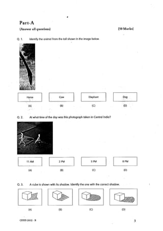 CEED 2012 old question papers - view & download for free | PDF