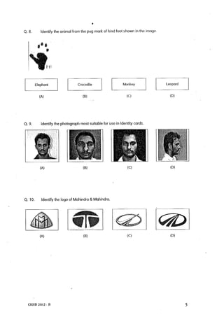 CEED 2012 old question papers - view & download for free | PDF