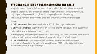 Cell suspension | PPTX