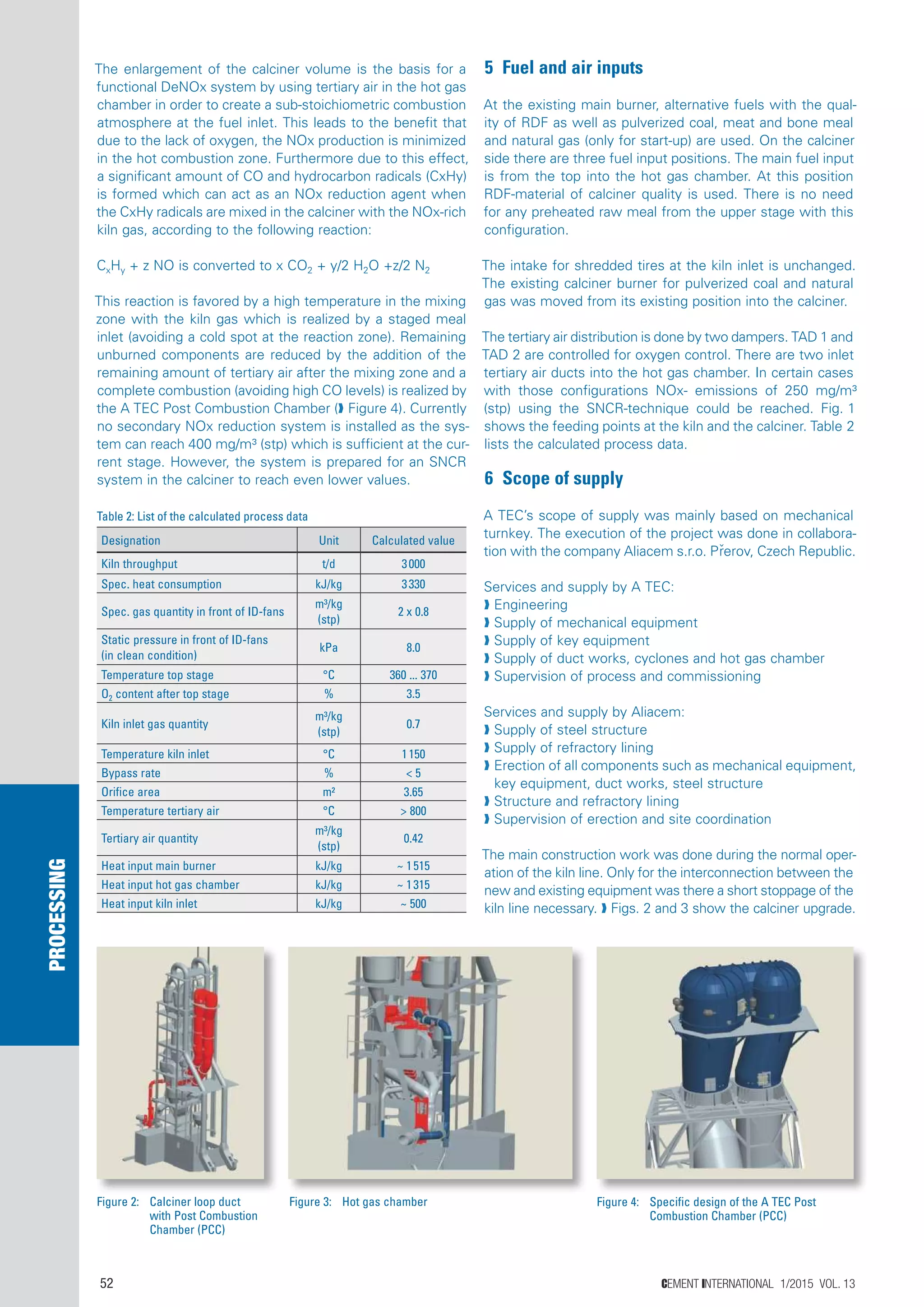 Calciner modification including a new hot gas chamber by Buzzi Cement ...