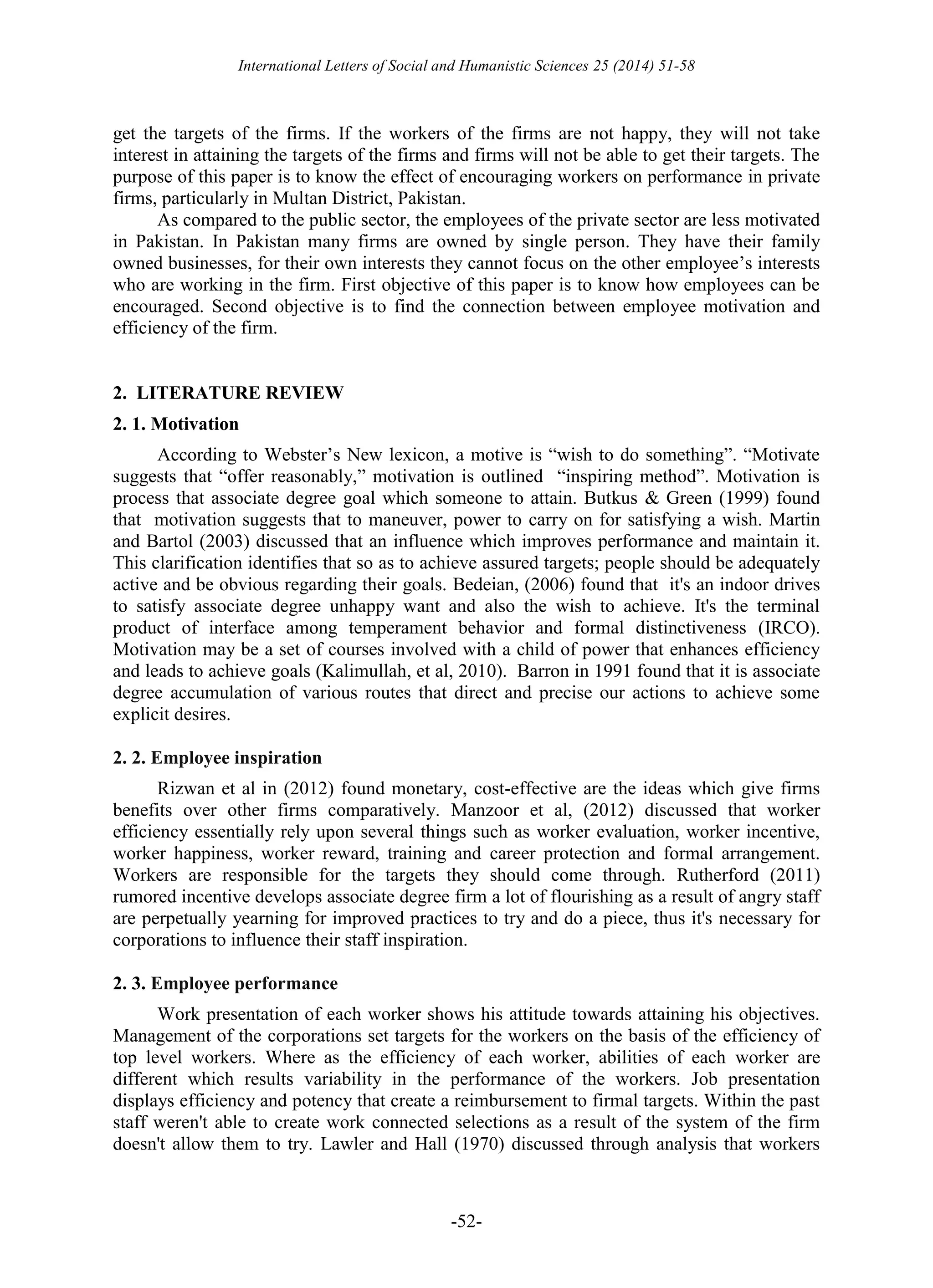 Impact of Motivation on Performance | PDF