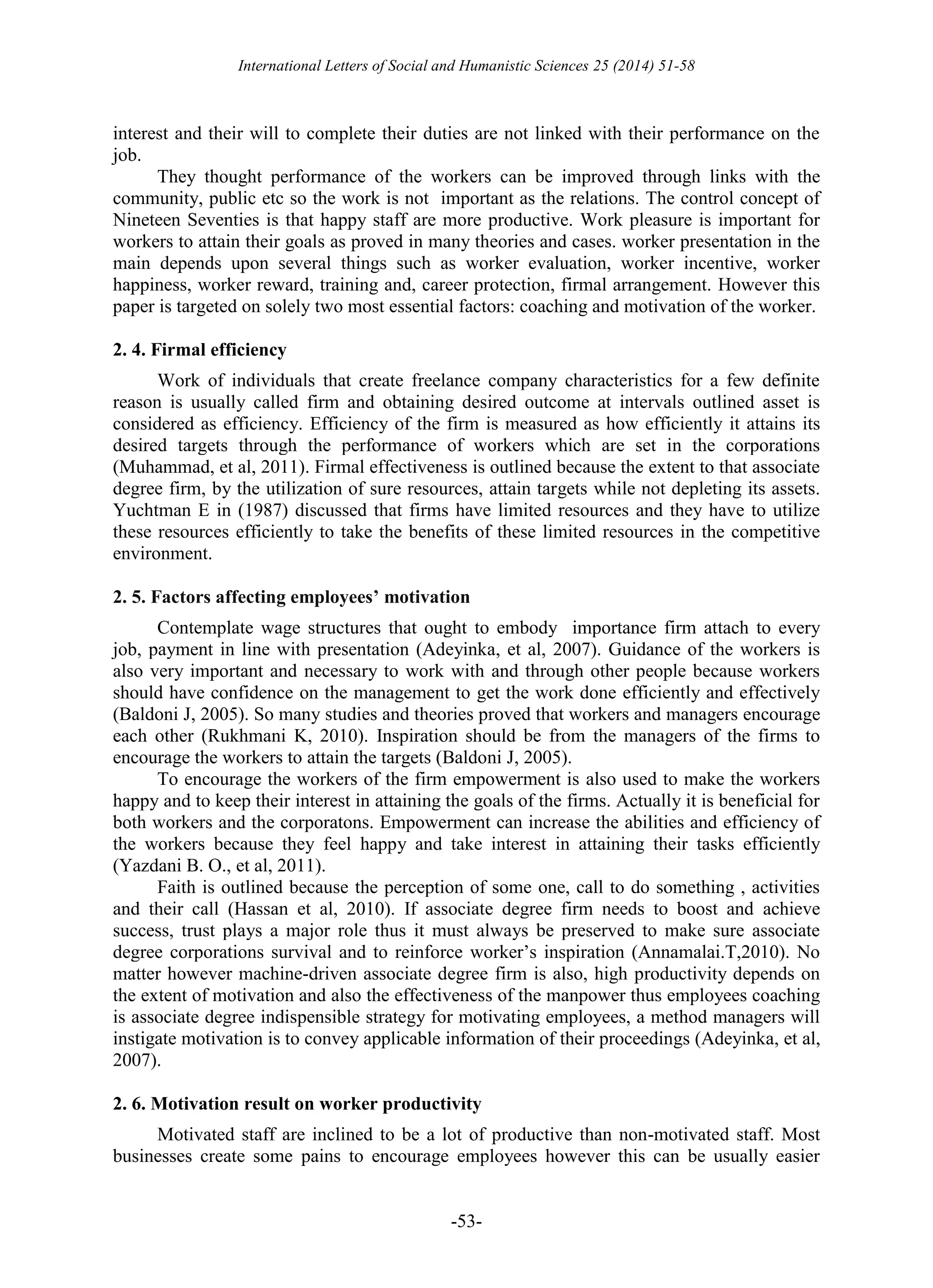 Impact of Motivation on Performance | PDF