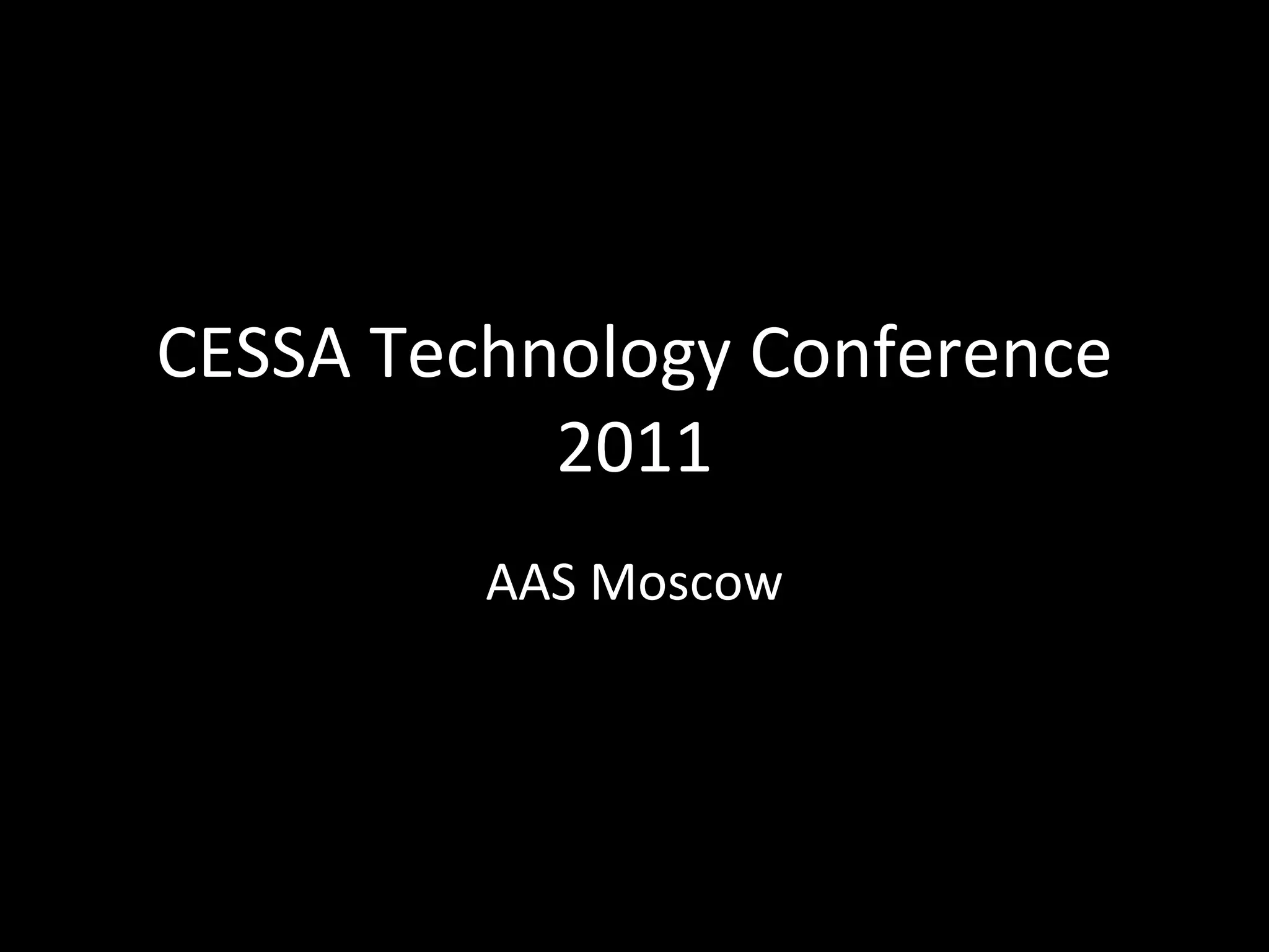 CEESA IT Conference Presentation | PPT