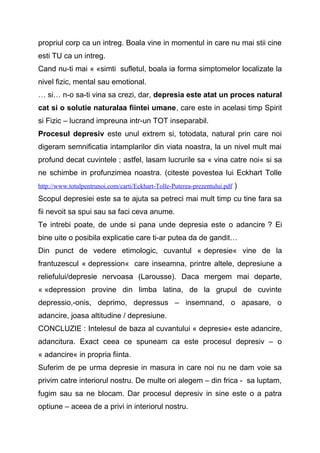 Ce este de fapt depresia | DOC