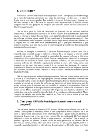 Ce este erp | PDF