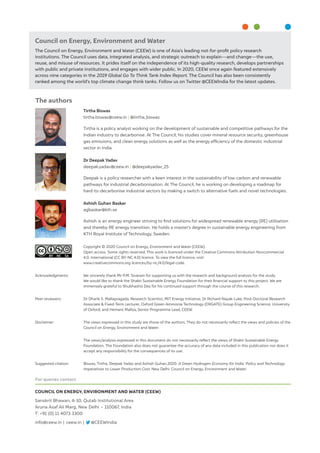 CEEW-A-Green-Hydrogen-Economy-for-India-14Dec20.pdf | Business ...