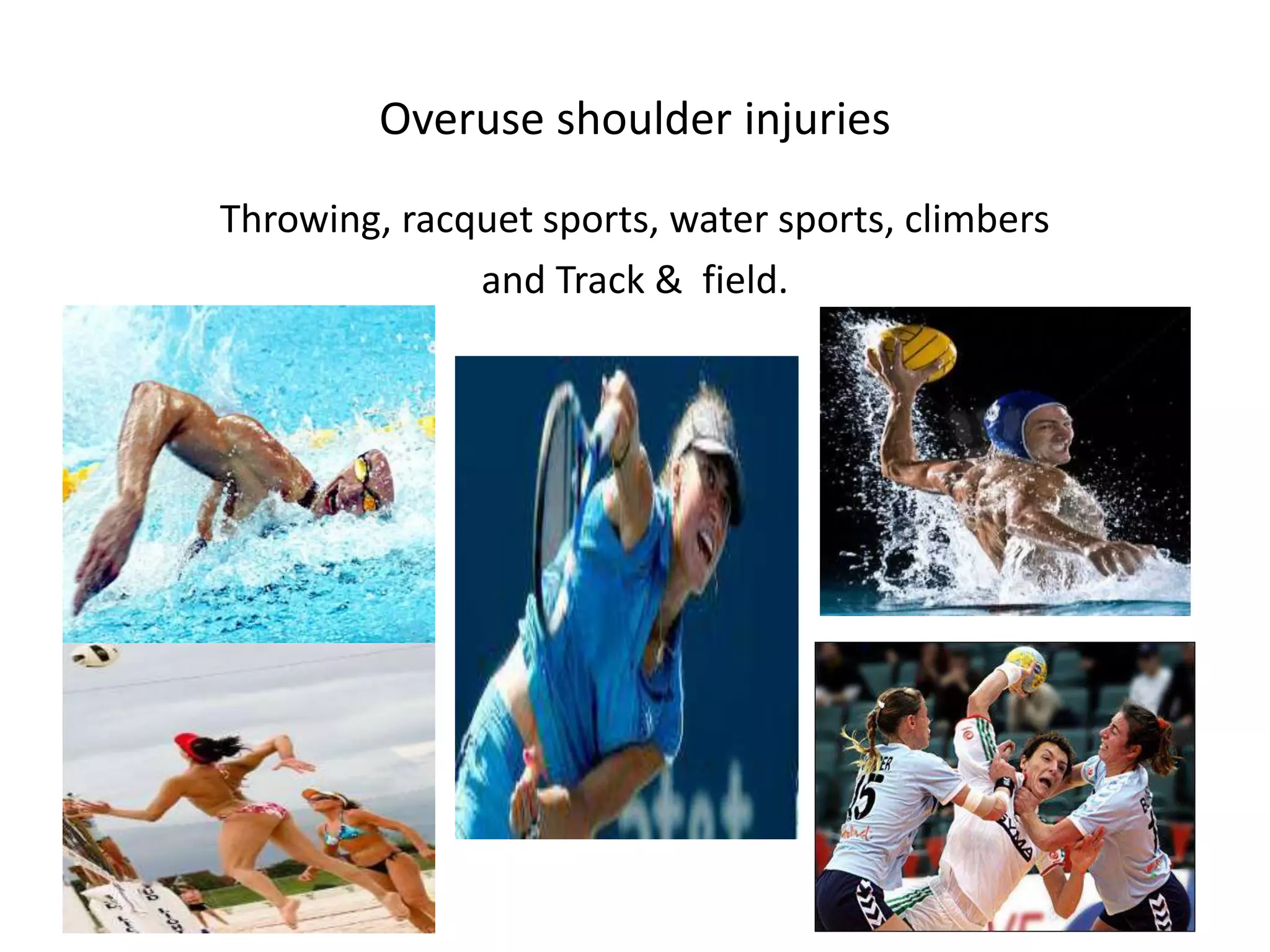 Overuse injurues in overhead athletes 3 | PPTX