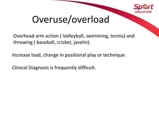 Overuse injurues in overhead athletes 3 | PPTX