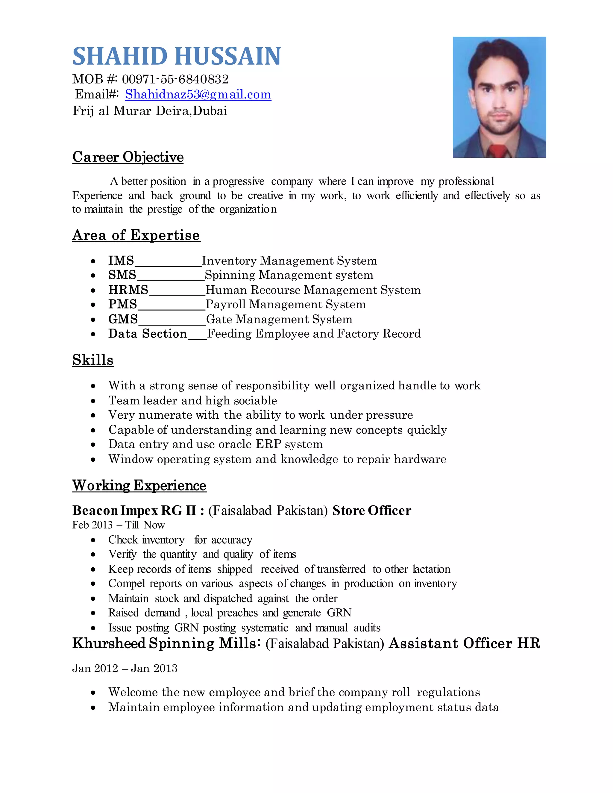 SHAHId Hussain | DOCX