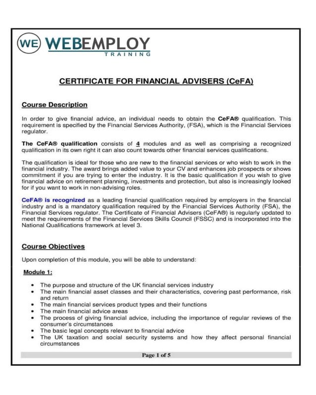 WebEmploy - CeFA fact sheet | PDF