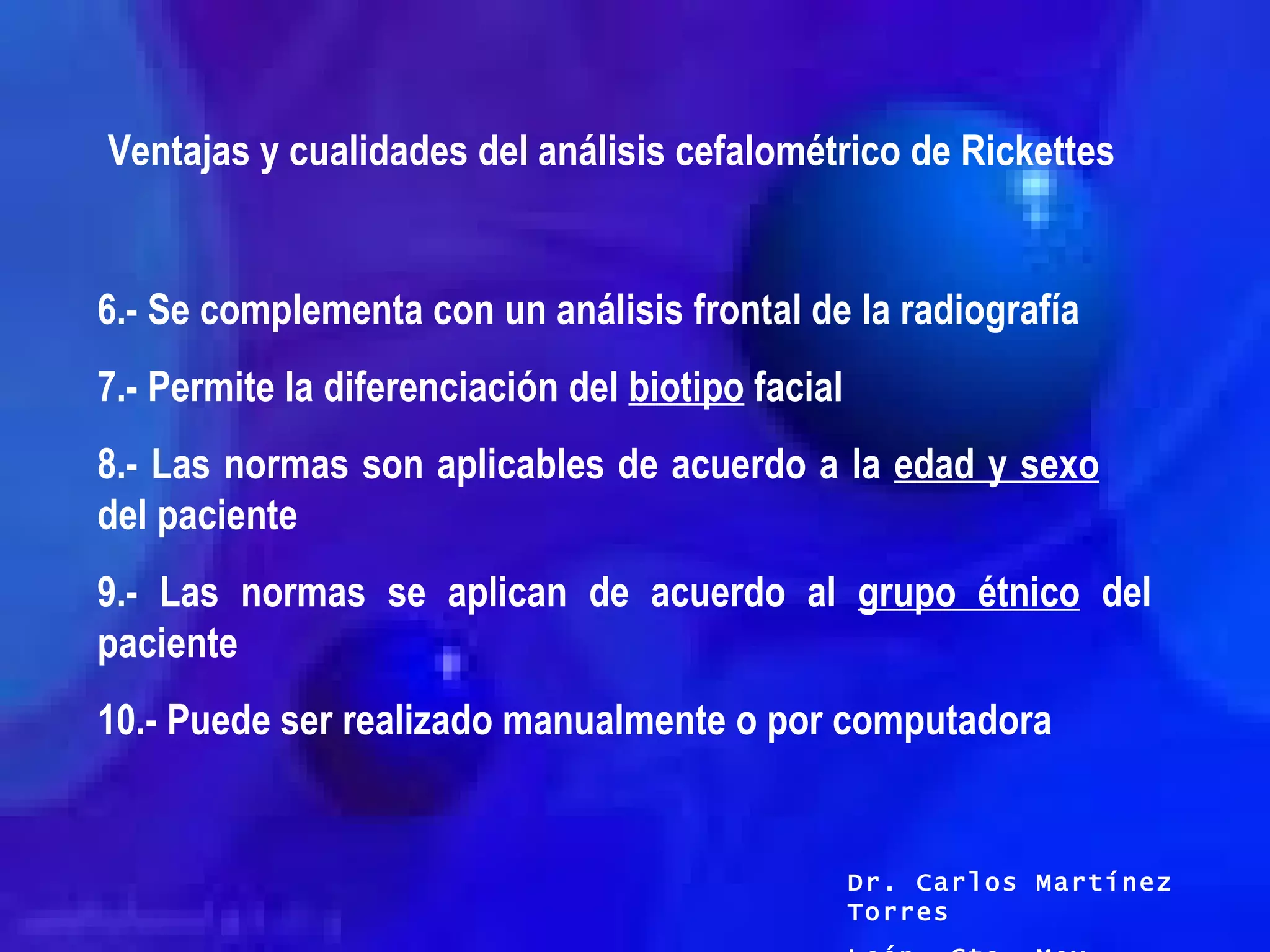 Cefalometria De Ricketts Lateral Ppt