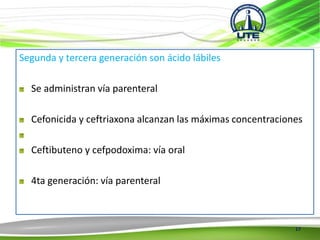 Cefalosporinas | PPTX